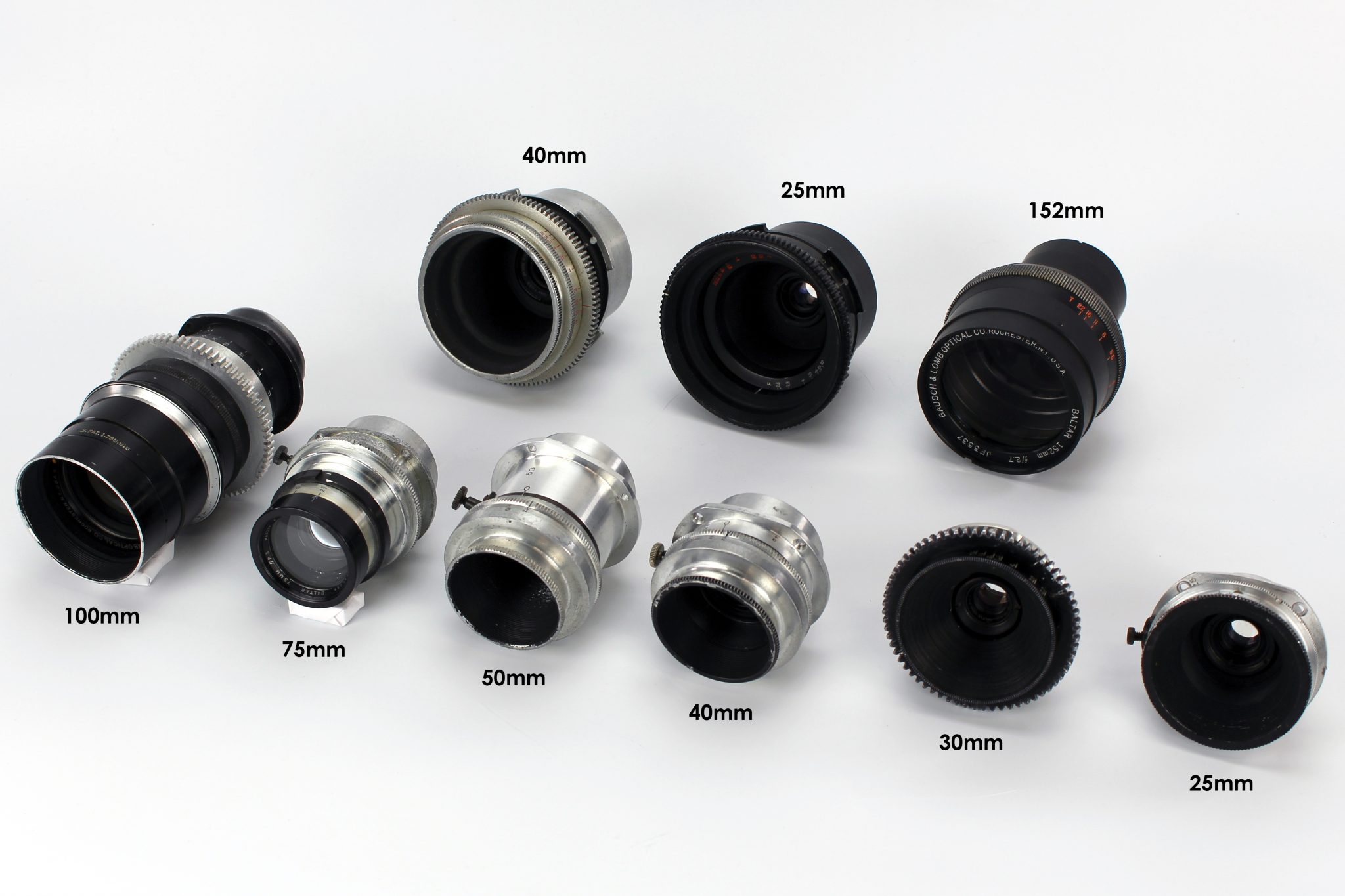 Collection of Bausch & Lomb Baltar Lenses – CinemaGear — Blog