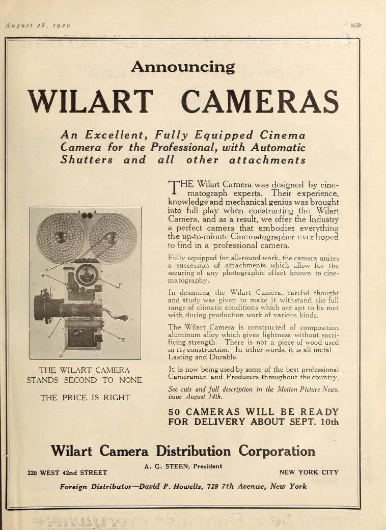A Restored Treasure: The Extraordinary Wilart Camera – CinemaGear — Blog