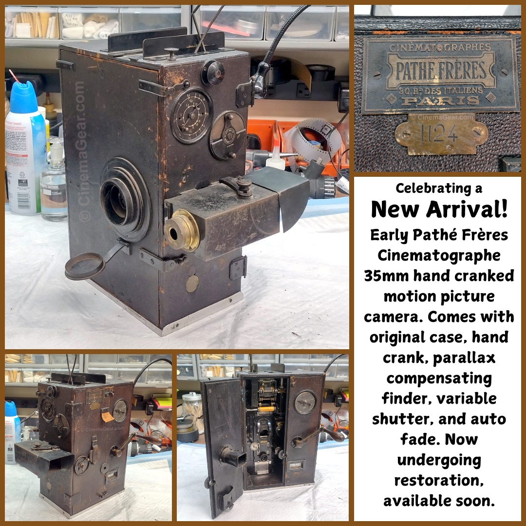 A First Look at an Amazing Pathe Cinematographe Hand Crank Camera ...